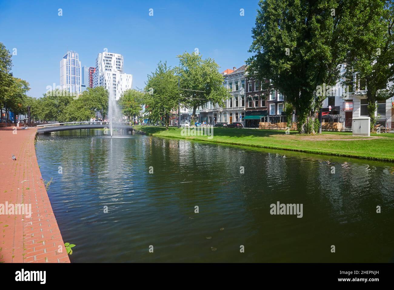 Rotterdam city centre in bright summer sunshine Stock Photo - Alamy