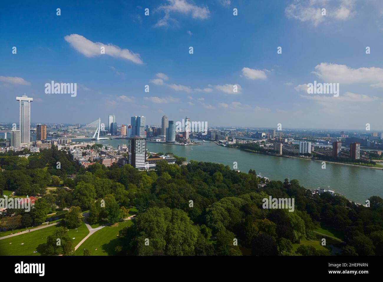 Stunning view of the skyline of Rotterdam Stock Photo - Alamy