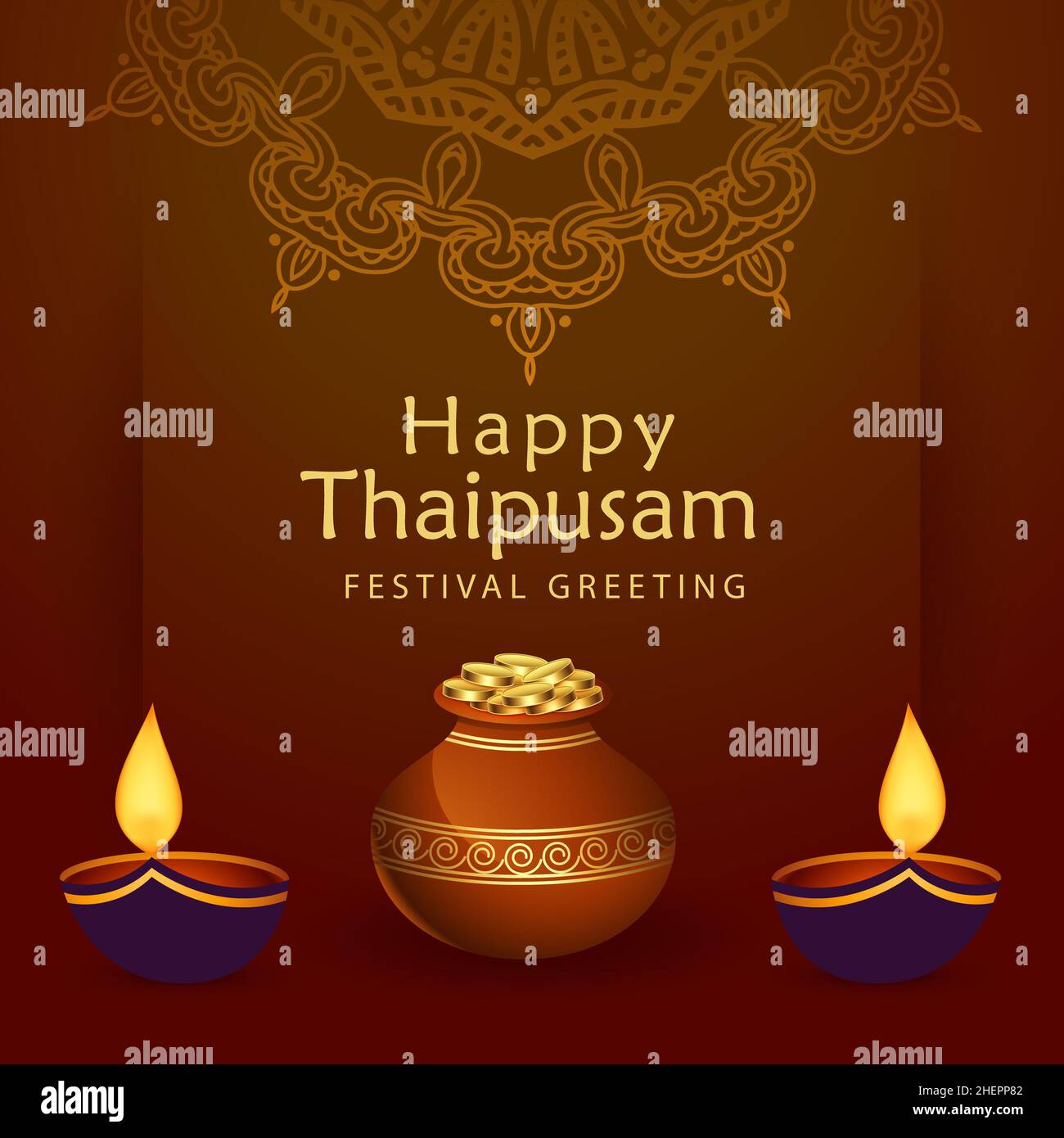 Happy Thaipusam card New Design 2022 Stock Photo - Alamy