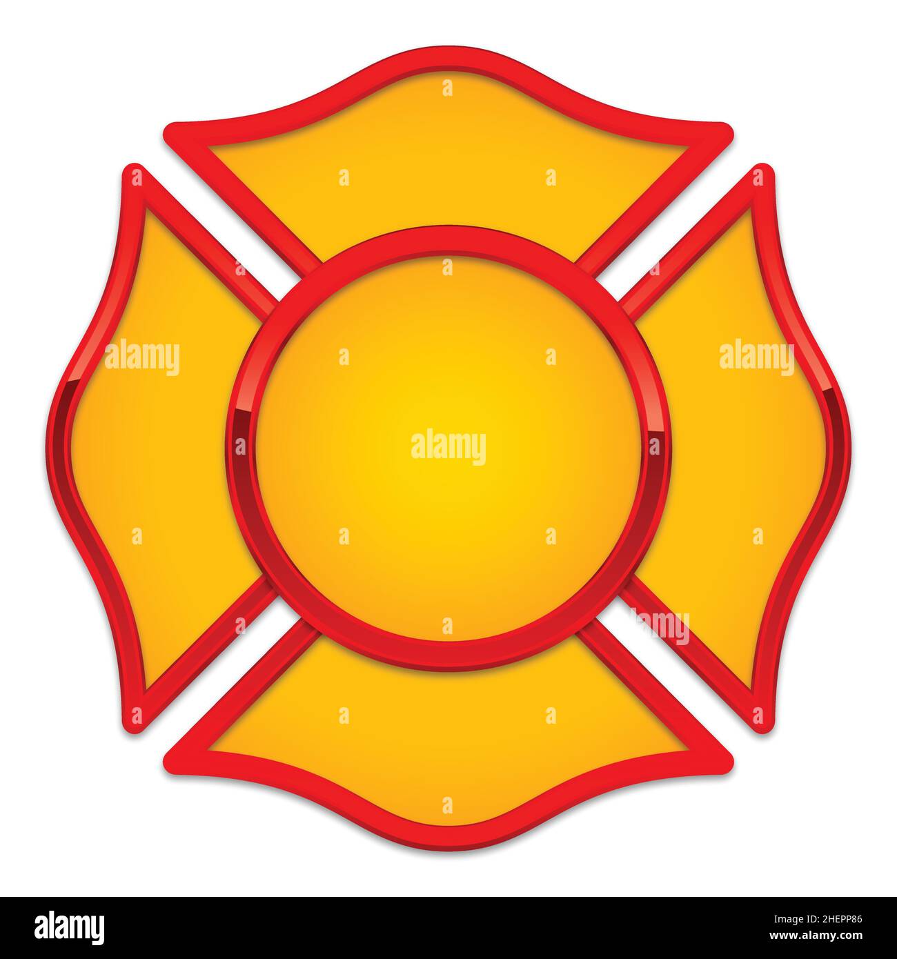 Blank Fire Department Logo base dark blue with red chrome trim vector ...