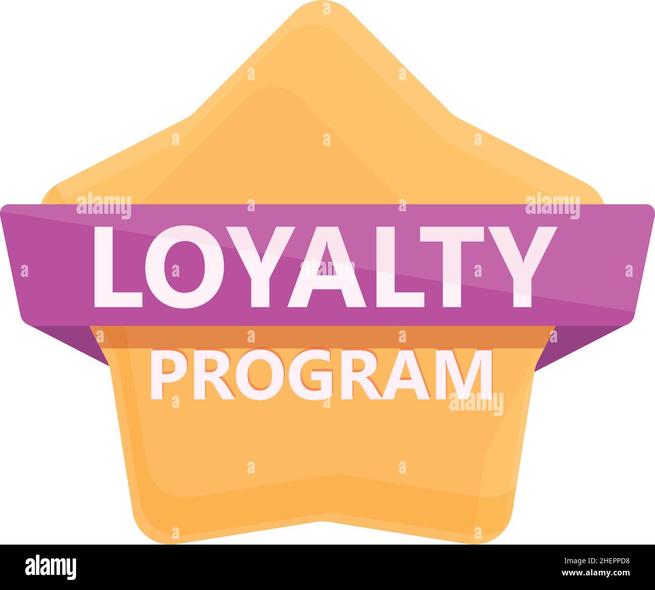 Star loyalty program icon cartoon vector. Online discount. Card gift ...