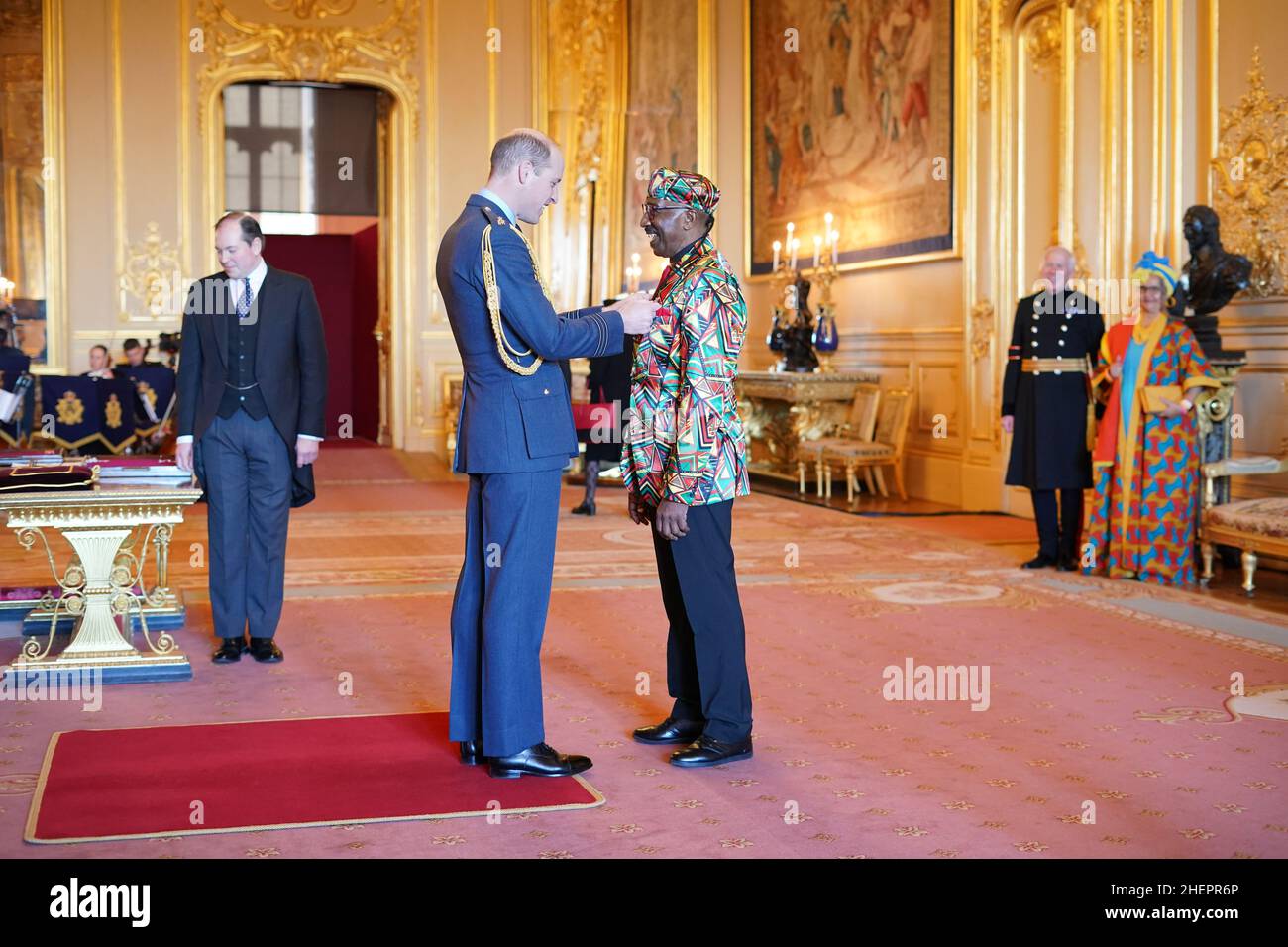 Derrick Evans from Manchester is made an MBE (Member of the Order of ...