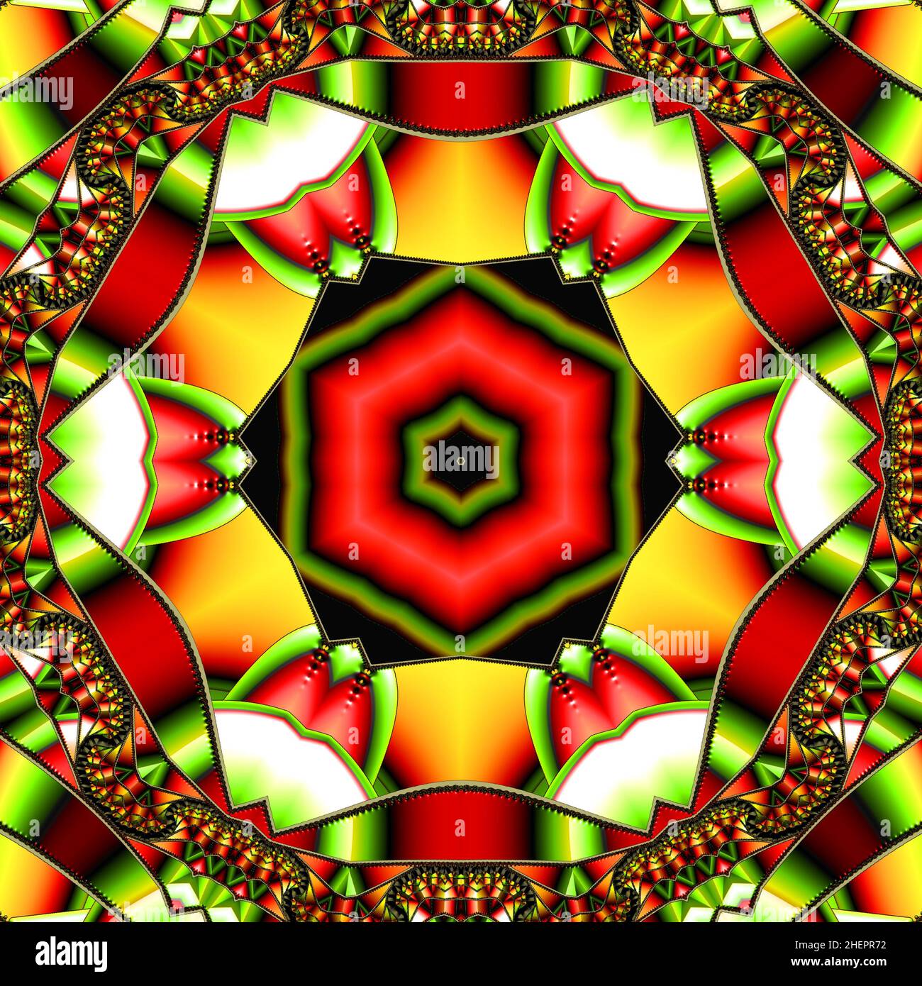 Abstract Computer generated Fractal design. A fractal is a never-ending ...