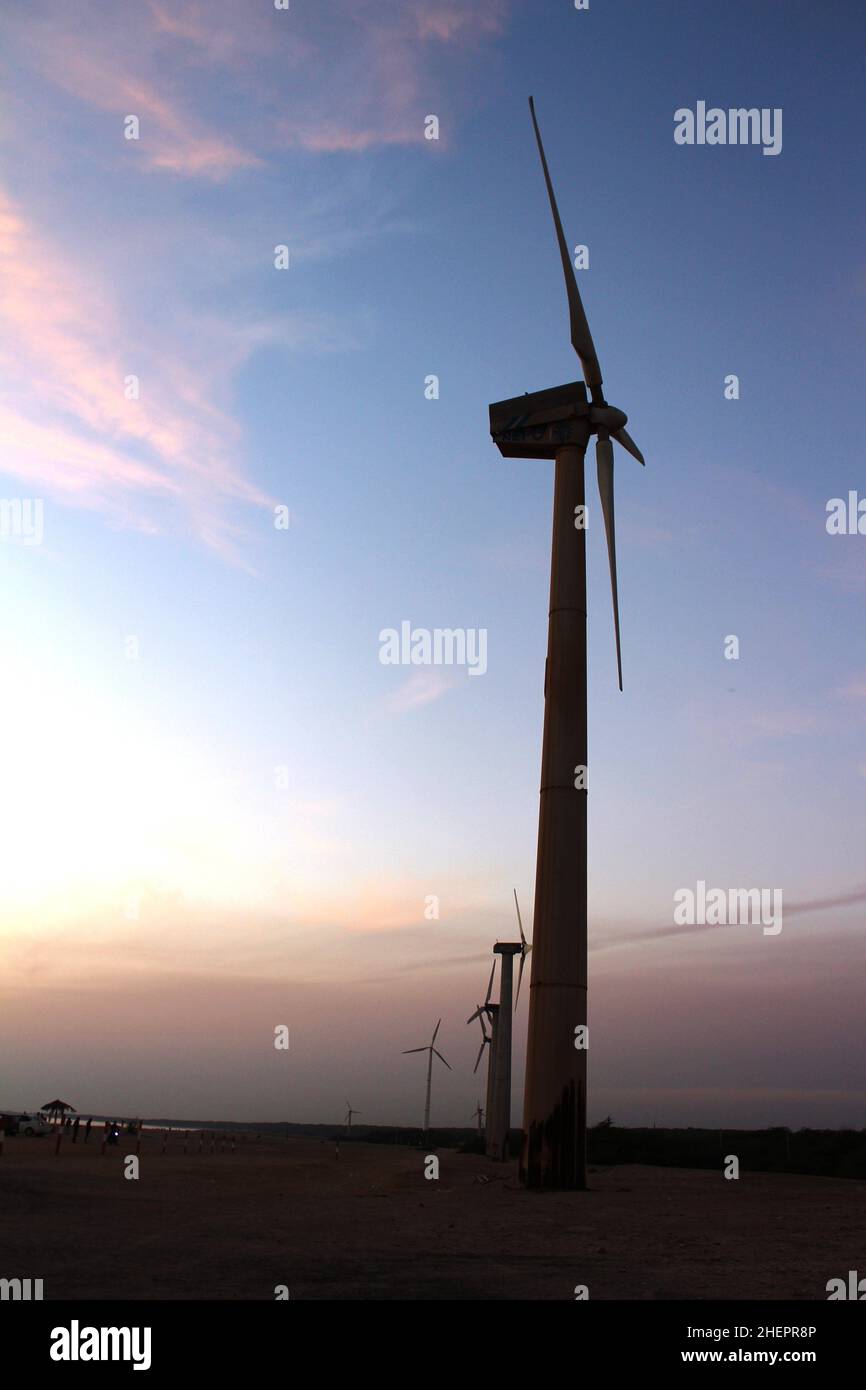 wind farm at beach Stock Photo - Alamy