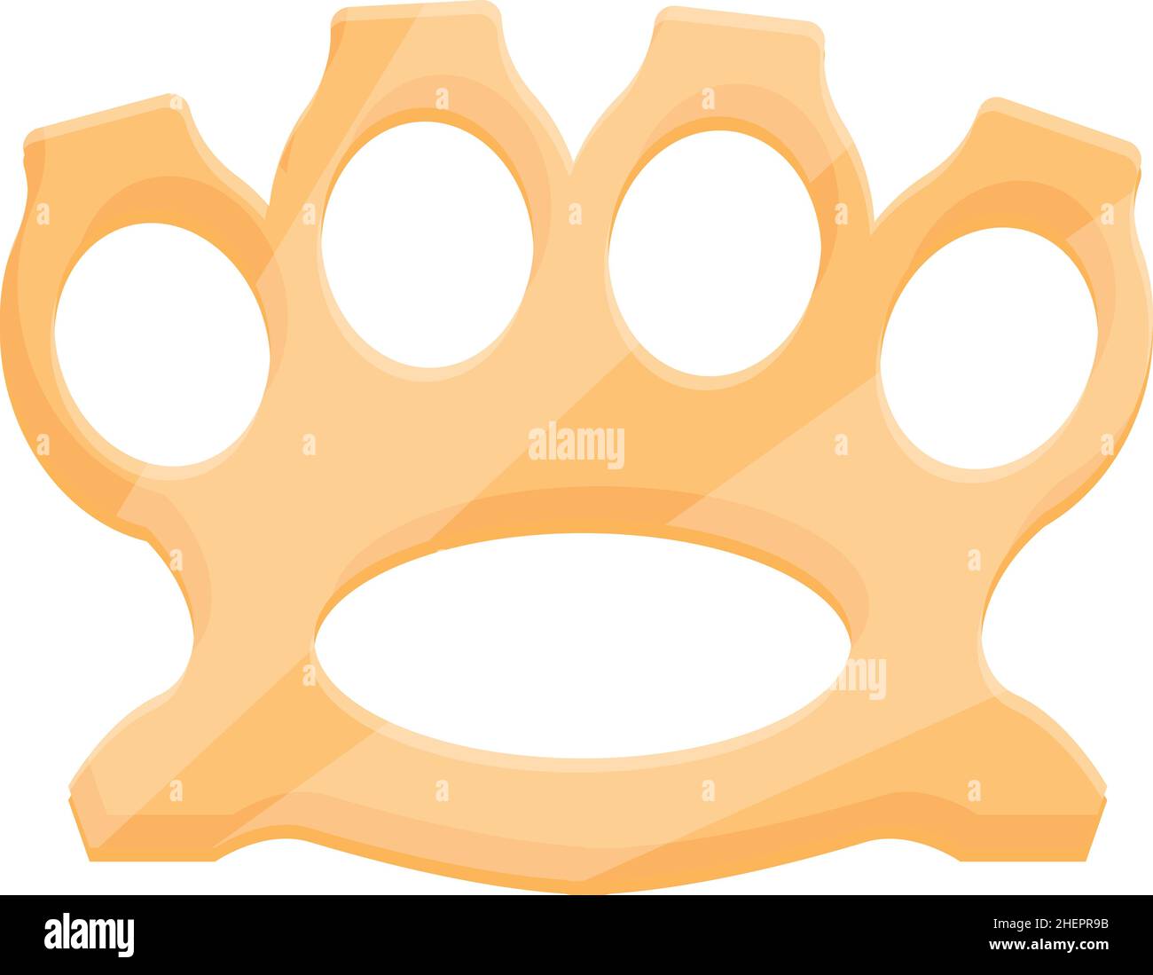 Brass knuckles icon cartoon vector. Fist fight. Knuckle duster Stock ...