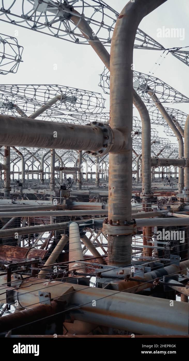 old construction of radio station in chernobyl area Stock Photo - Alamy