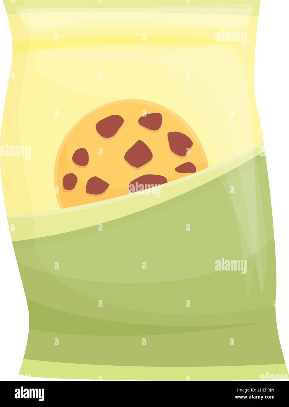 Chocolate chip cookies icon cartoon vector. Round biscuit. Choco food ...