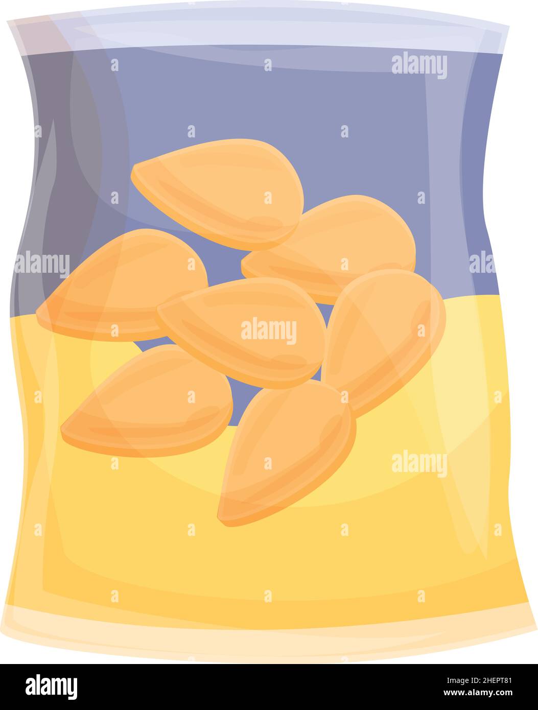 Seed bag icon cartoon vector. Kids food. Natural sunflower Stock Vector ...
