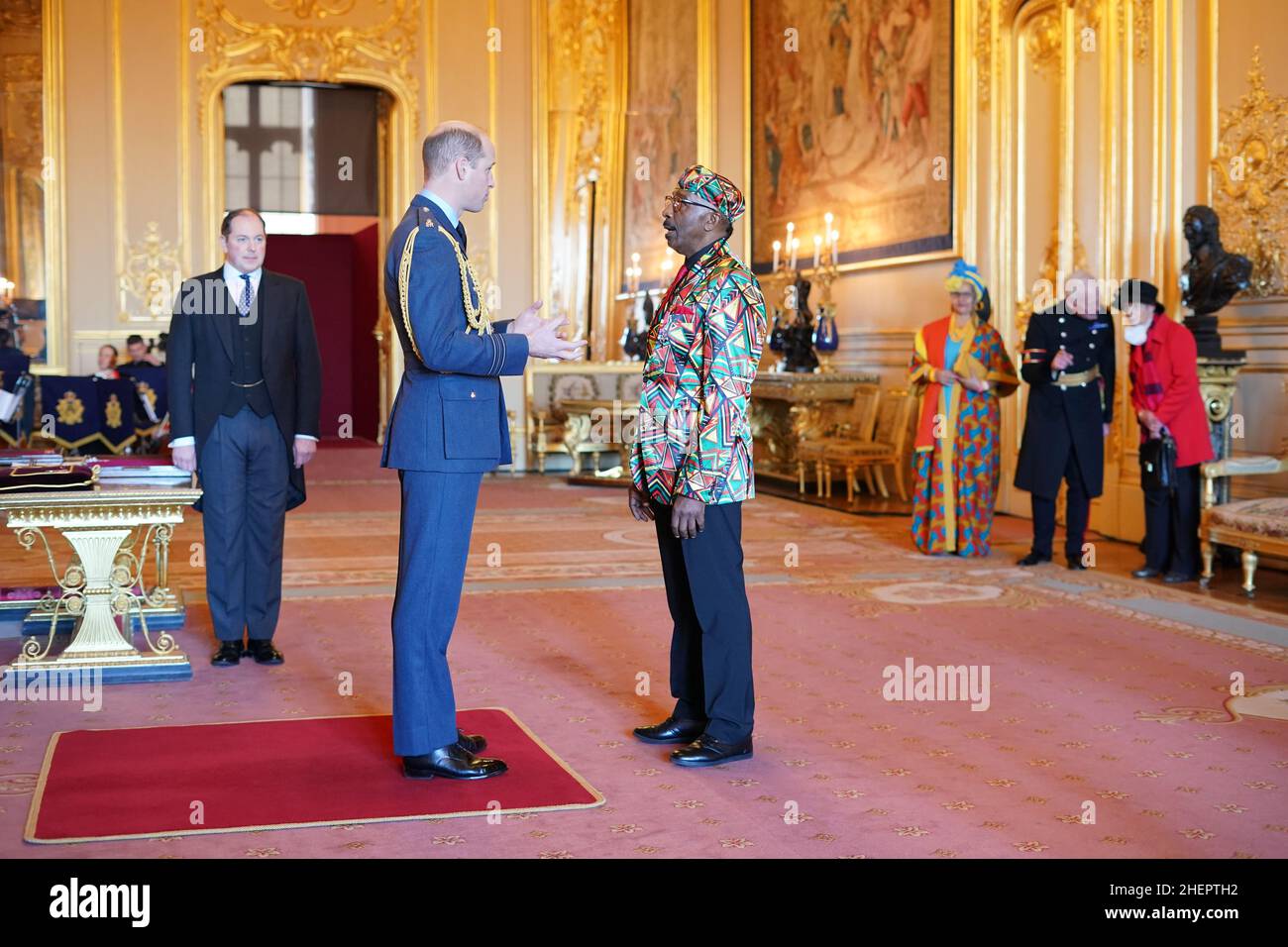 Mr. Derrick Evans from Manchester is made an MBE (Member of the Order ...