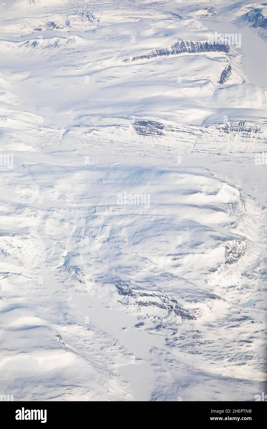 aerial of frozen glacier in Alaska, USA Stock Photo - Alamy