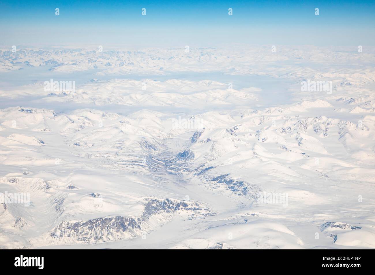 aerial of frozen glacier in Alaska, USA Stock Photo - Alamy