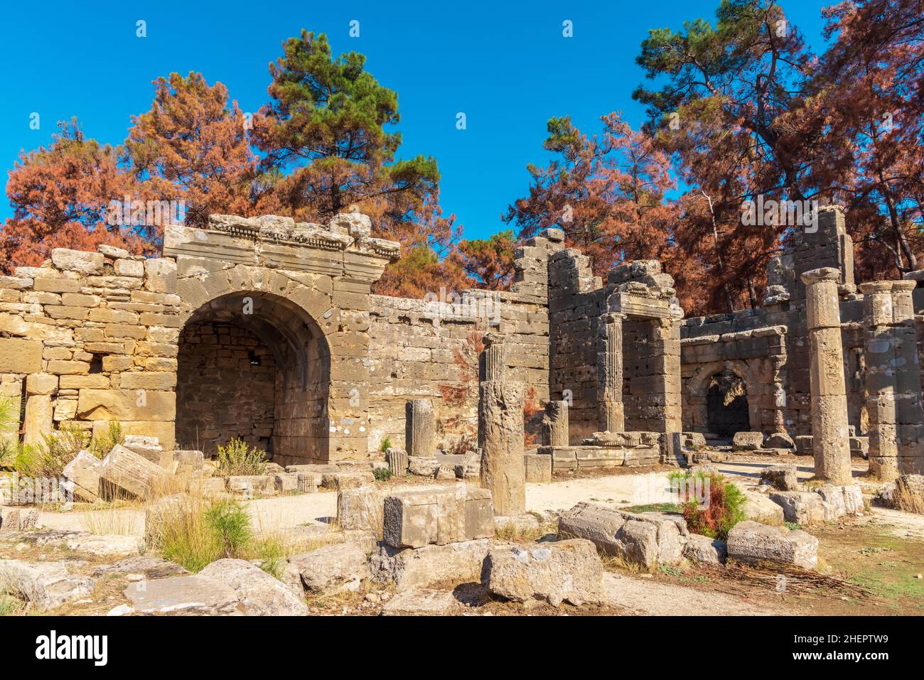 The fine Greco-Roman remains of the town of Seleucia (also known as ...
