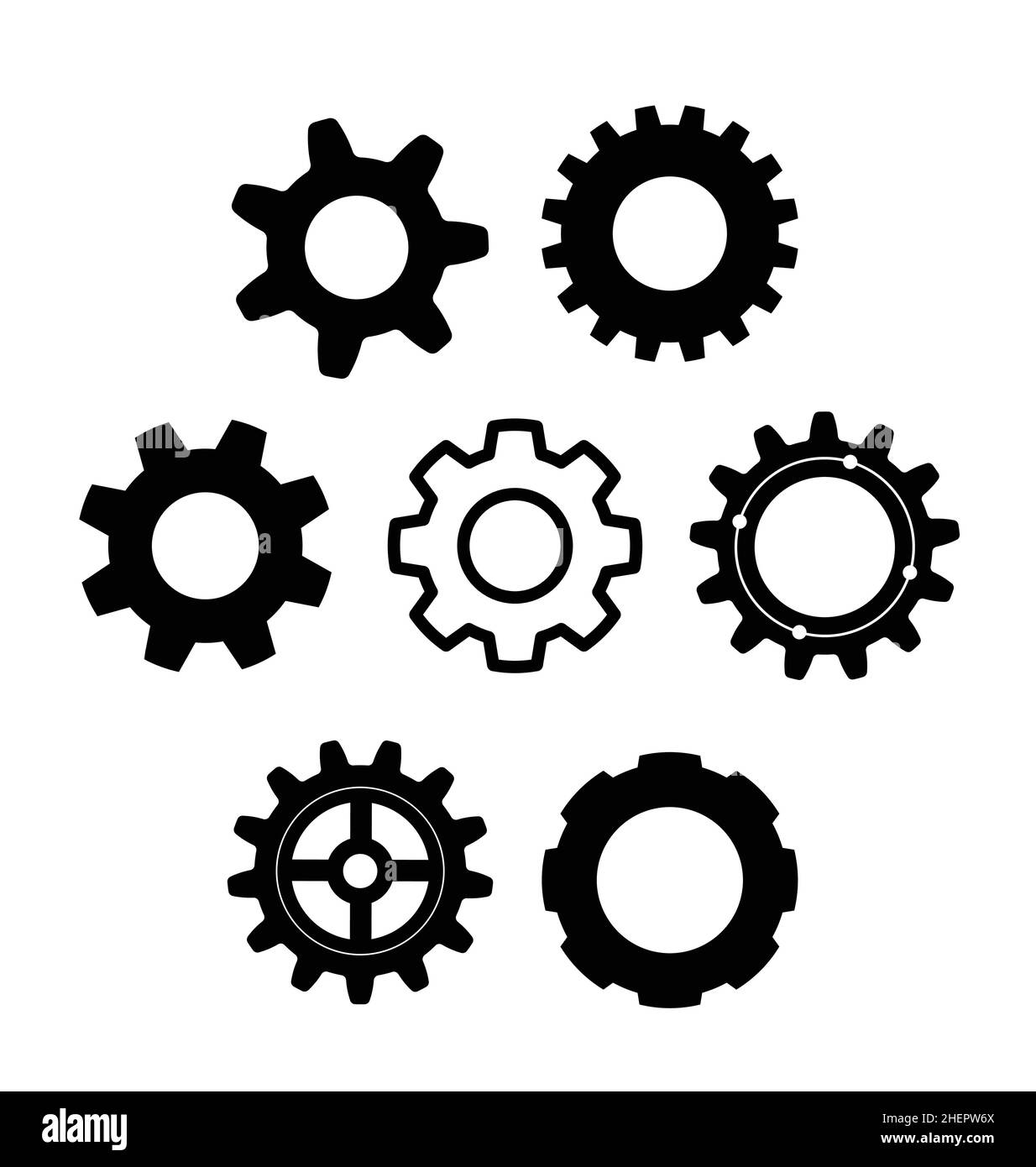 Meshing cogs Stock Vector Images - Alamy
