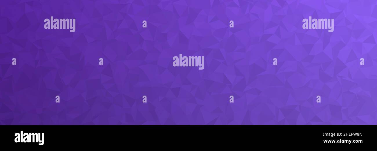 Abstract dark purple low poly background as panorama header Stock Photo ...