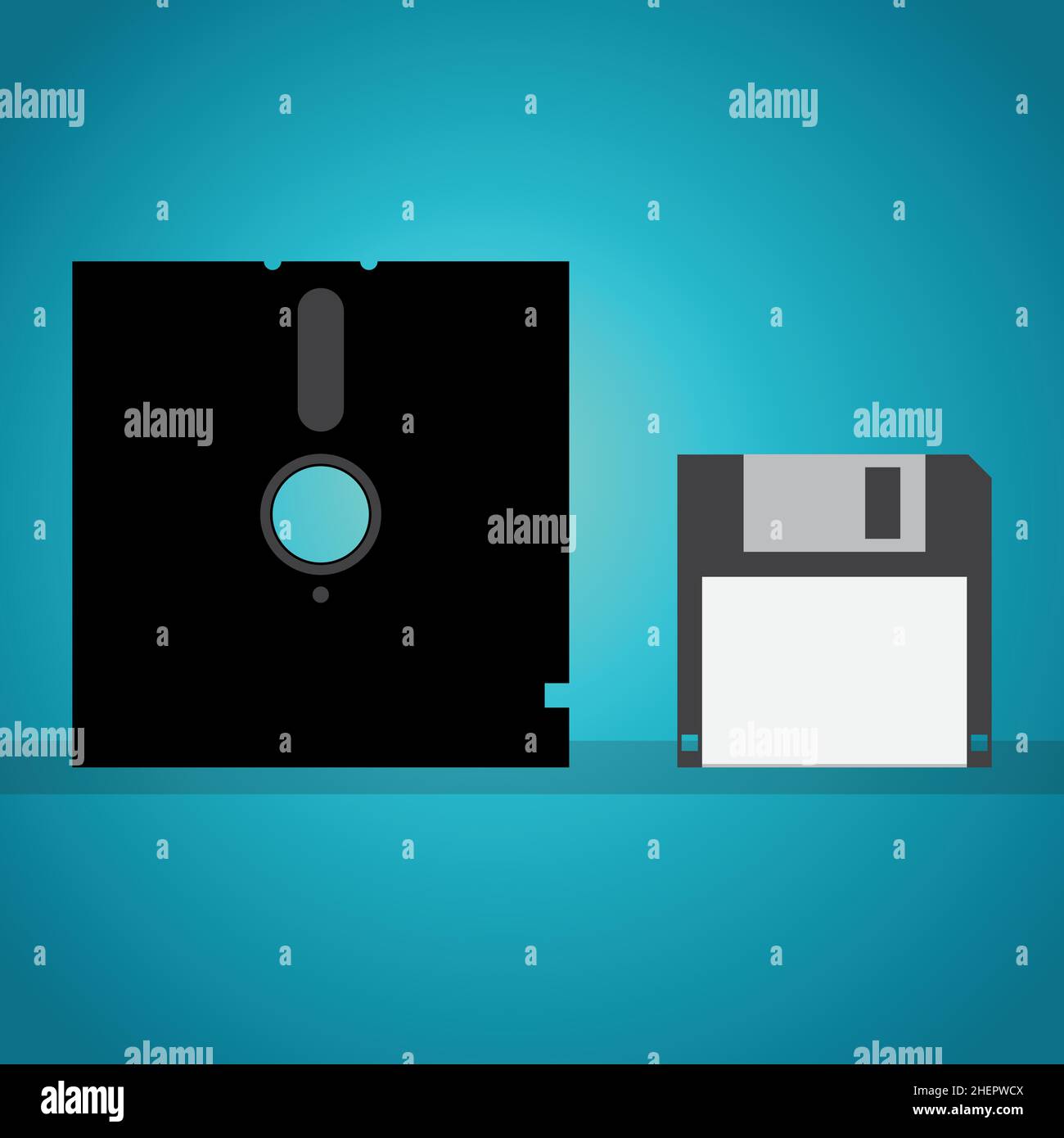 Floppy disk front and back, conceptual vector Stock Vector Image & Art ...