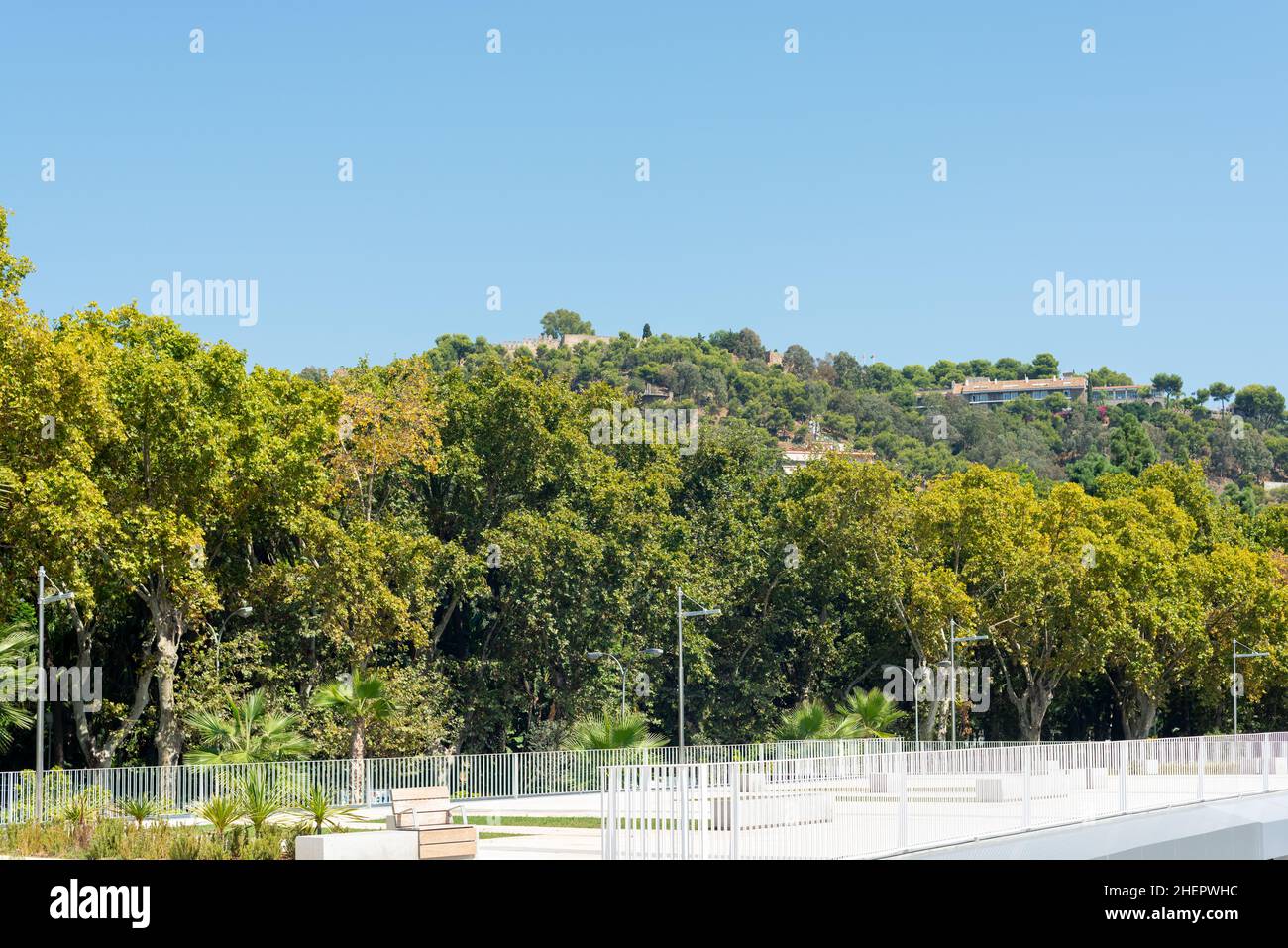 View of Gibralfaro Stock Photo - Alamy