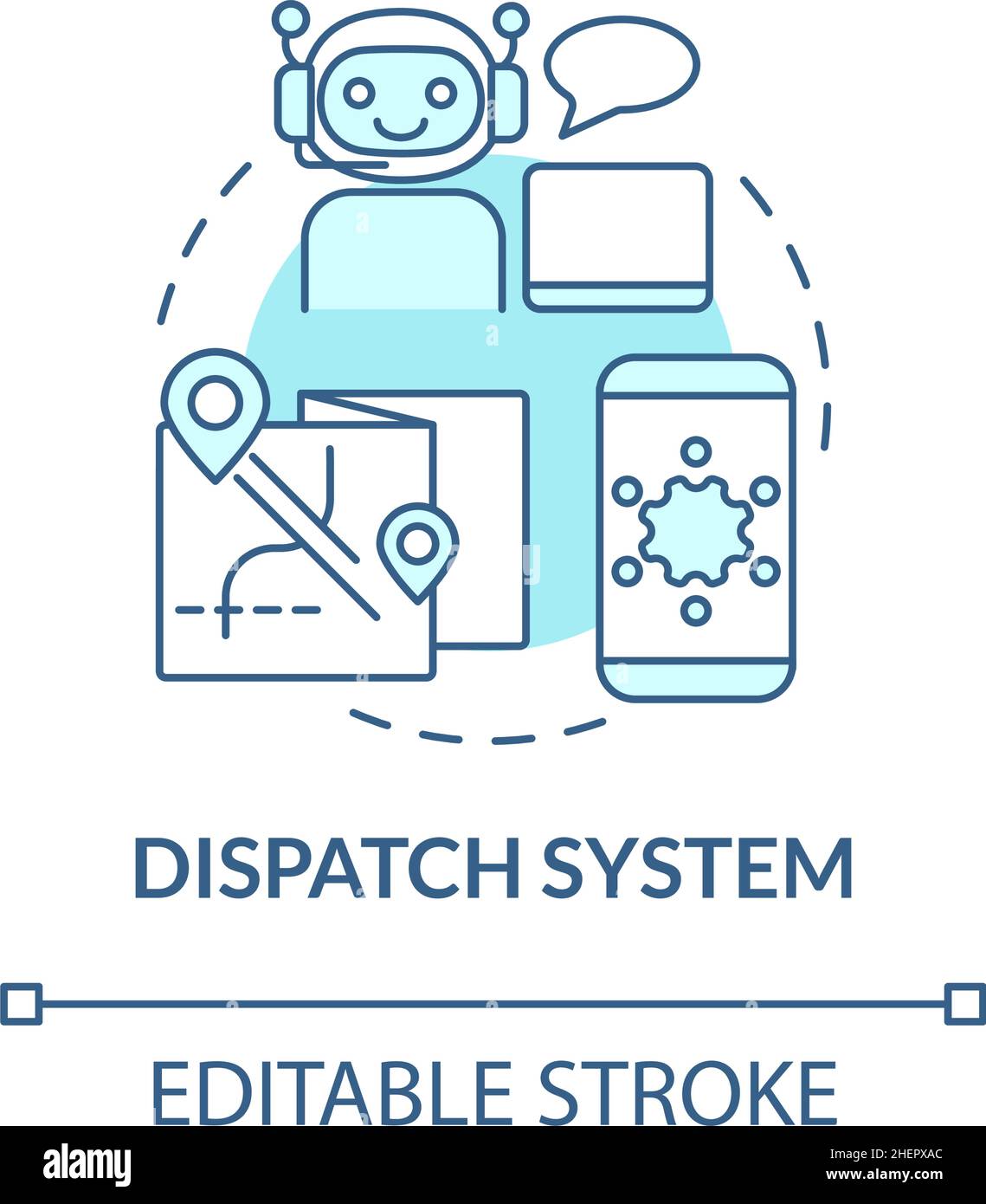 Dispatch system Cut Out Stock Images & Pictures - Alamy