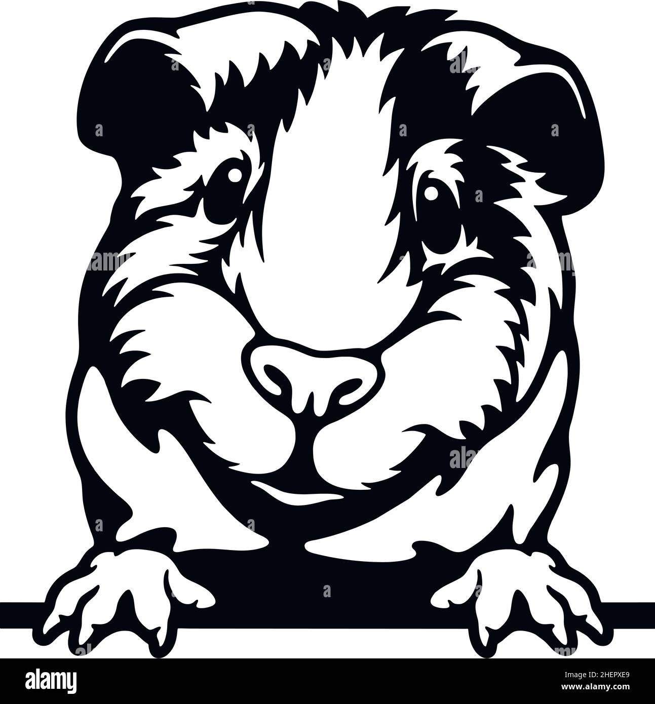 Peeking pig Stock Vector Images - Alamy