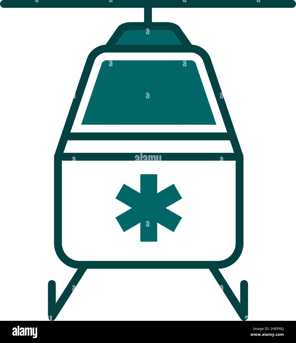 Medevac Icon. Editable Bold Outline With Color Fill Design. Vector ...