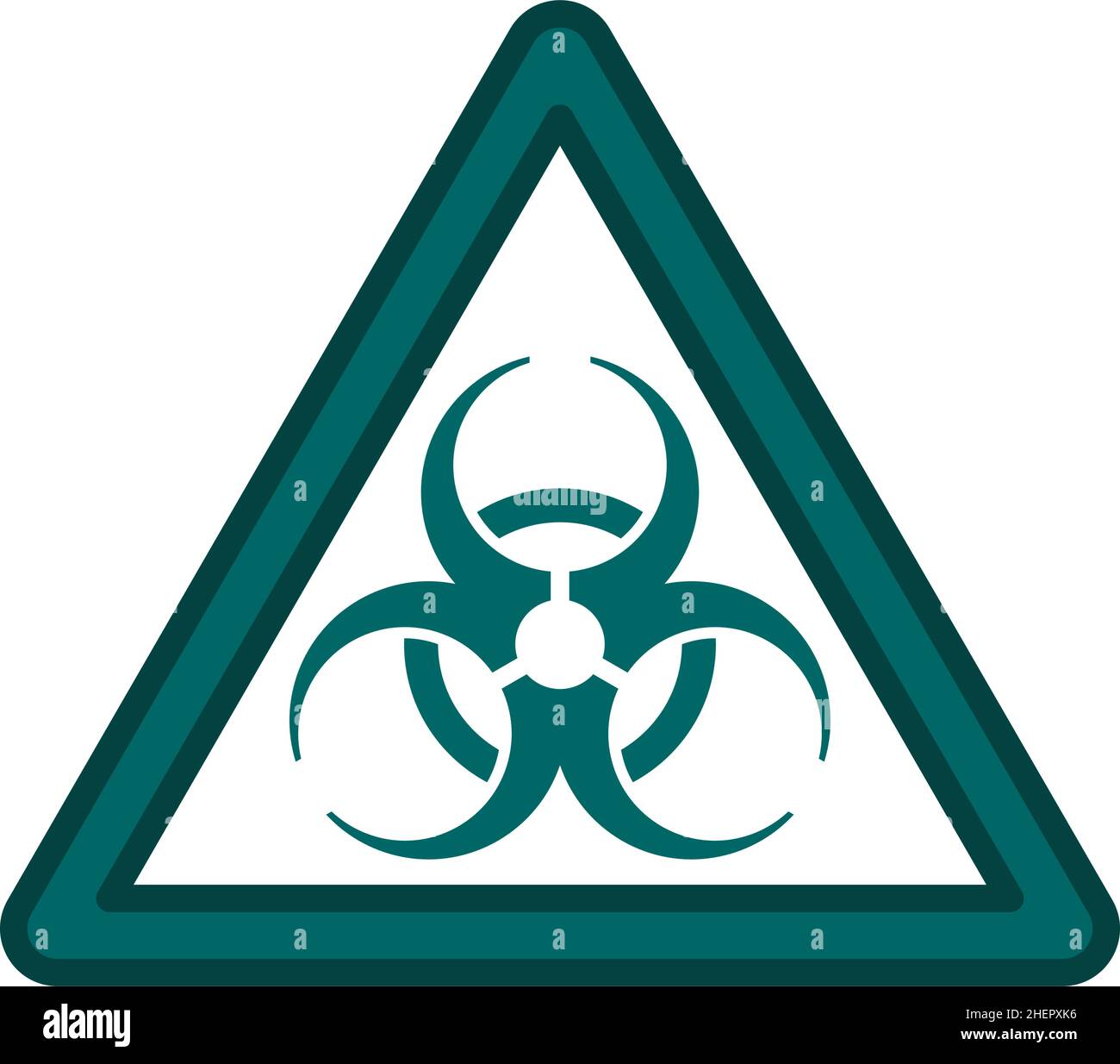 Biohazard Icon. Editable Bold Outline With Color Fill Design. Vector ...