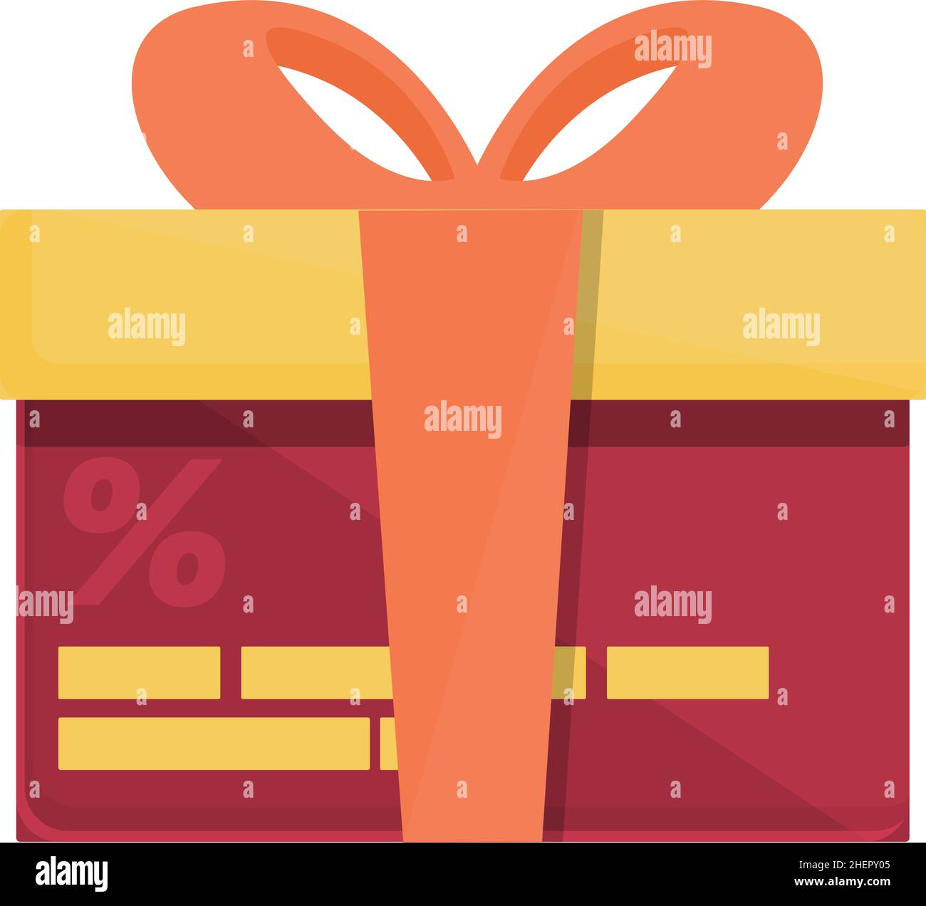 Gift box icon cartoon vector. Customer program. Card client Stock ...