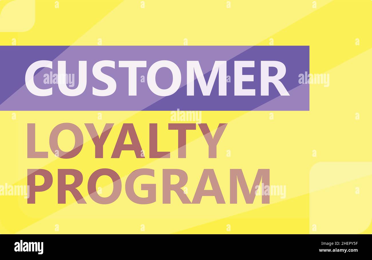 Marketing loyalty program icon cartoon vector. Gift card. Client reward ...