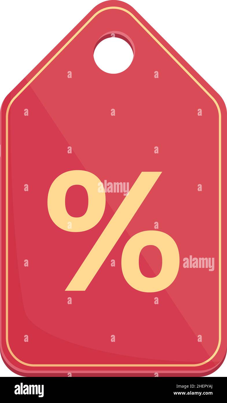 Loyalty tag sale icon cartoon vector. Consumer program. Gift card Stock ...