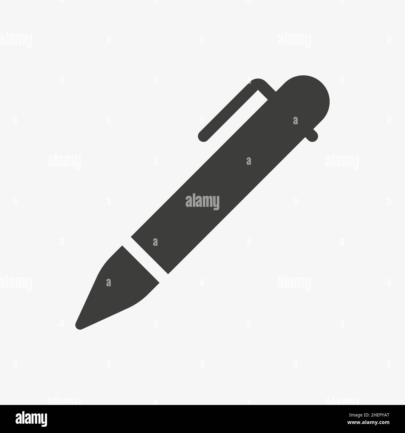 Pen vector icon isolated on white background Stock Vector Image & Art ...
