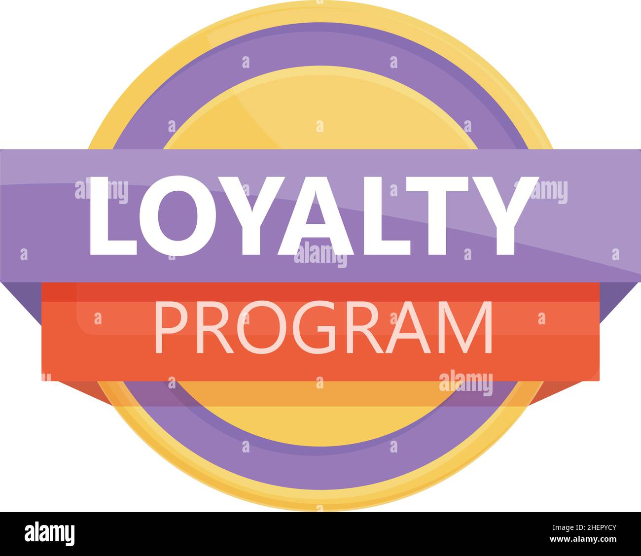Loyalty program service icon cartoon vector. Customer card. Client gift ...