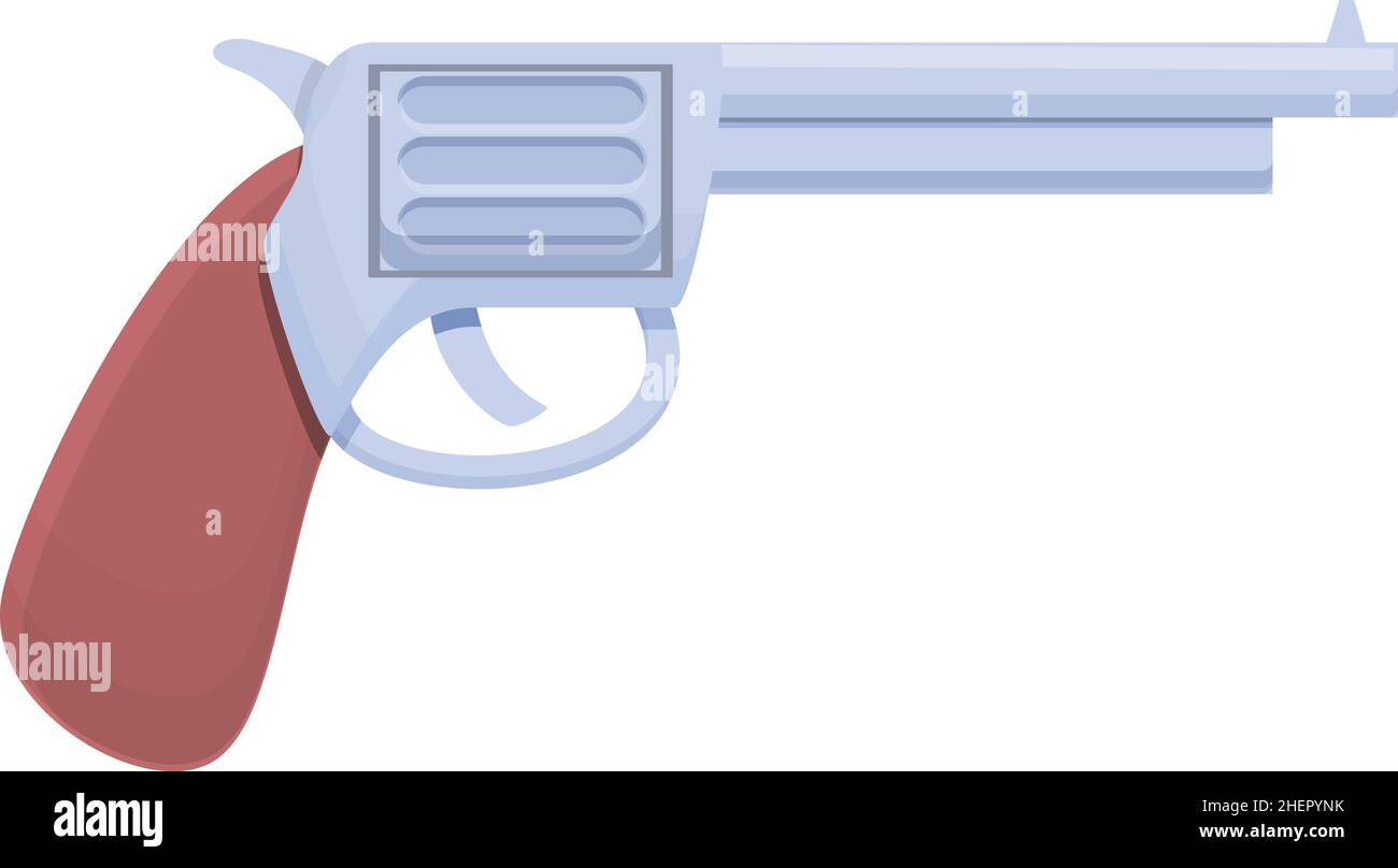 Defence pistol icon cartoon vector. Gun bullet. Handgun pistol Stock ...