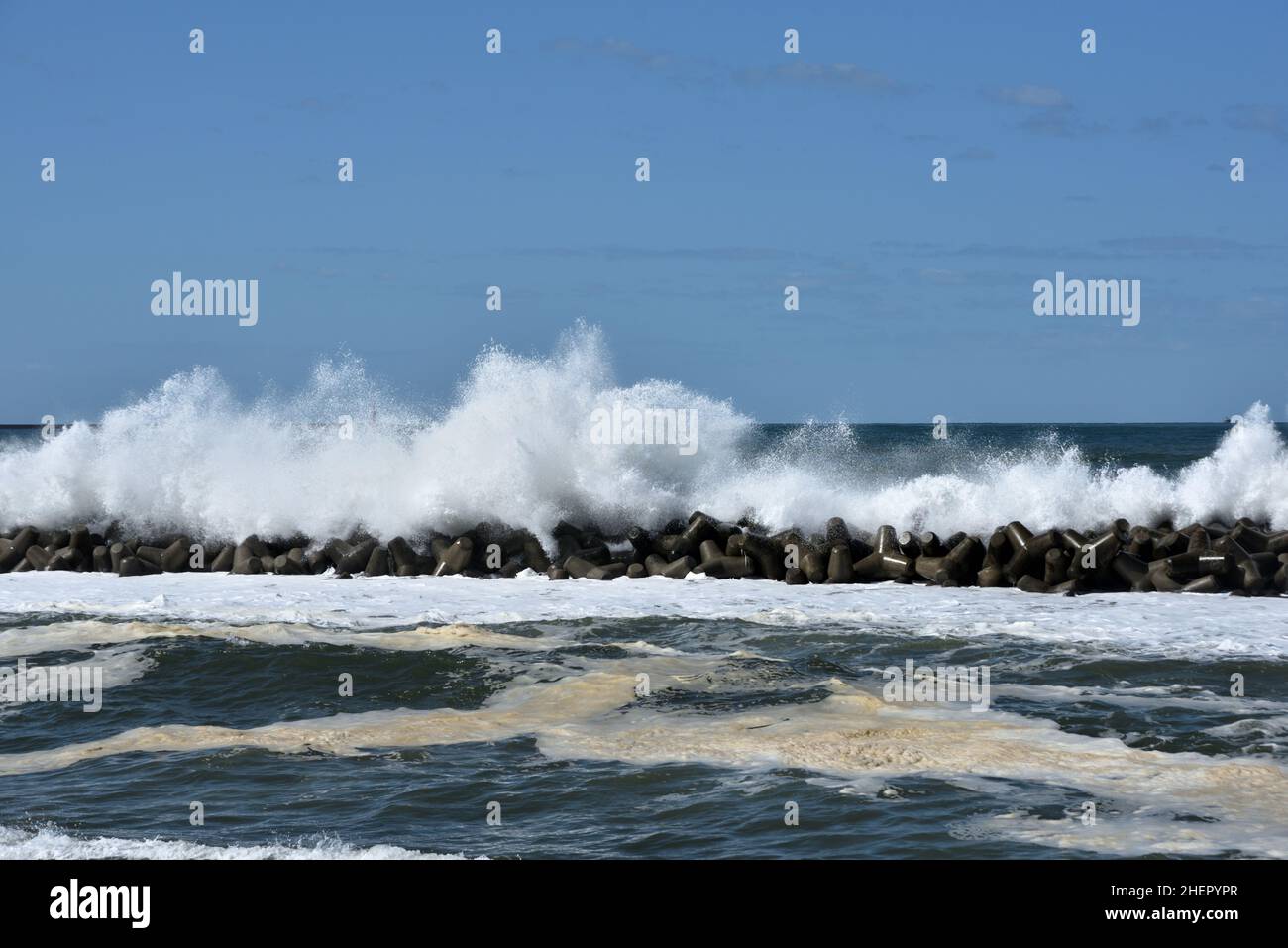Wave dissipating block hi-res stock photography and images - Alamy