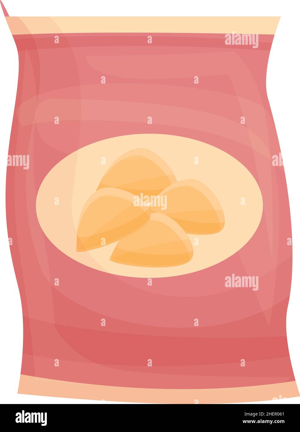 Chips icon cartoon vector. Fry food. Spicy snack Stock Vector Image ...