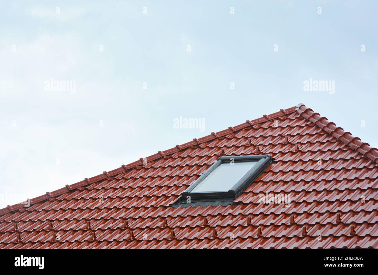 Beautiful house roof window, sun tunnel skylights or skylight after ...