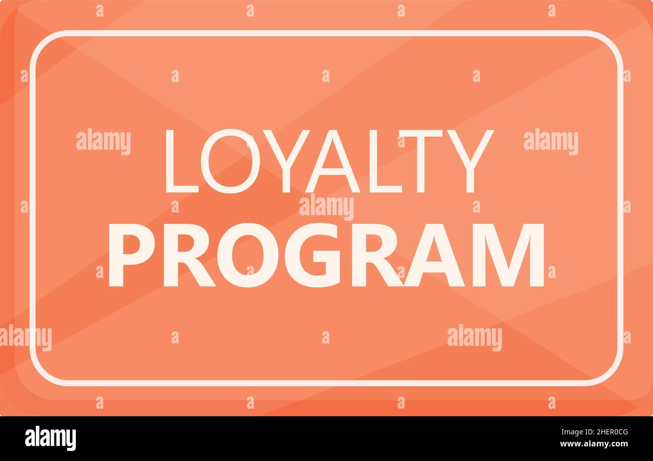 Loyalty program card icon cartoon vector. Gift client. Online happy ...