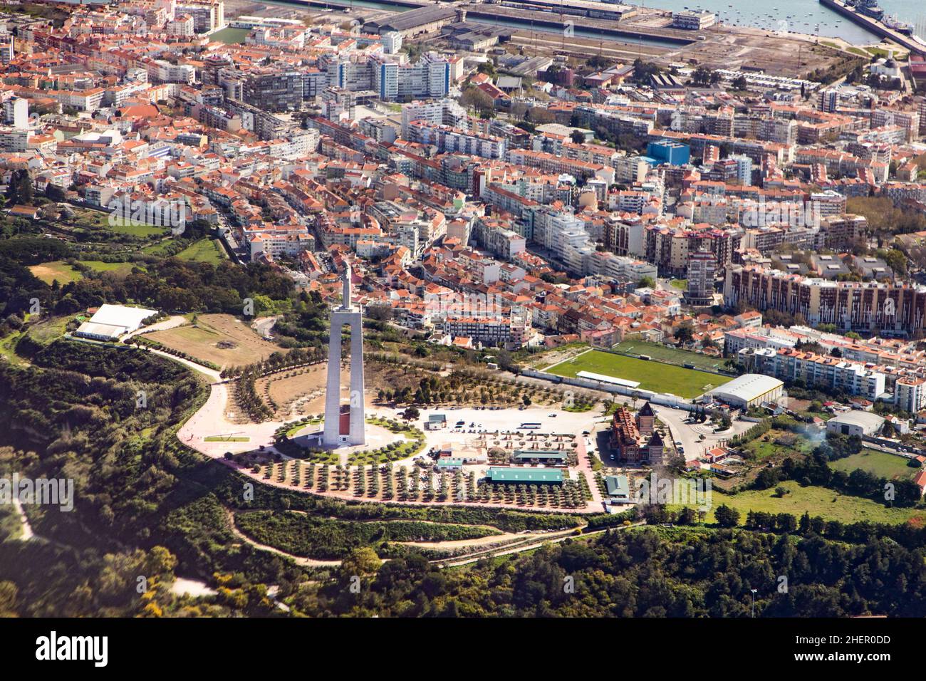 aerial view of Lisbon, Portugal Stock Photo - Alamy