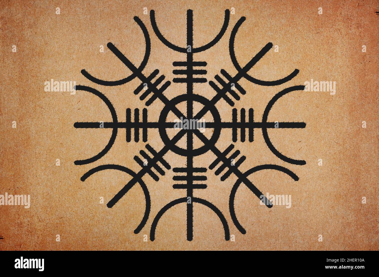 Amulet helmet of horror ancient strong scandinavian mythical rune ...