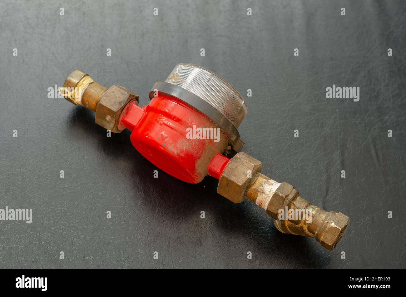 Old dusty water meter hi-res stock photography and images - Alamy