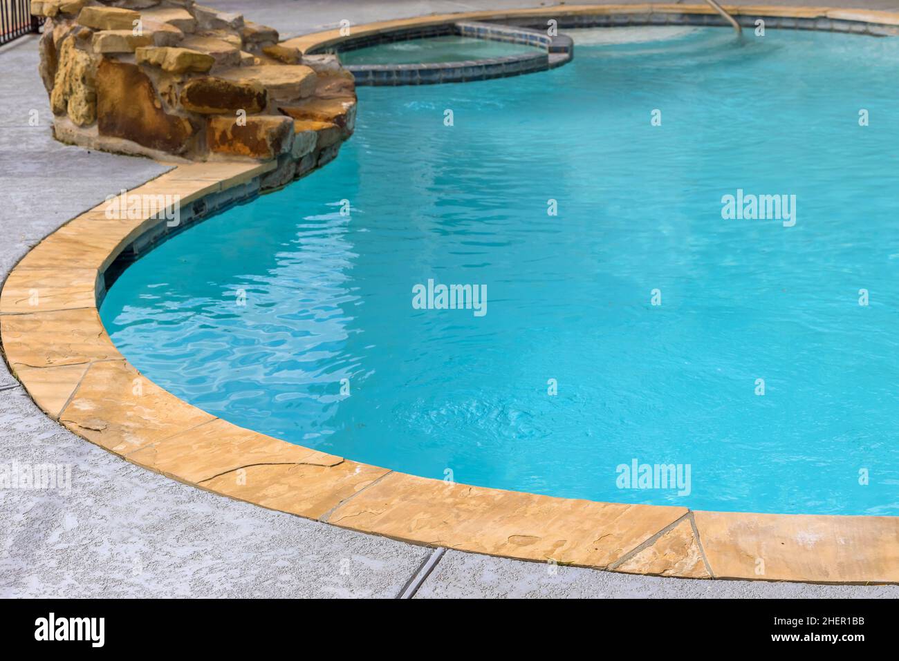 Empty swimming pool in beautiful park Stock Photo - Alamy