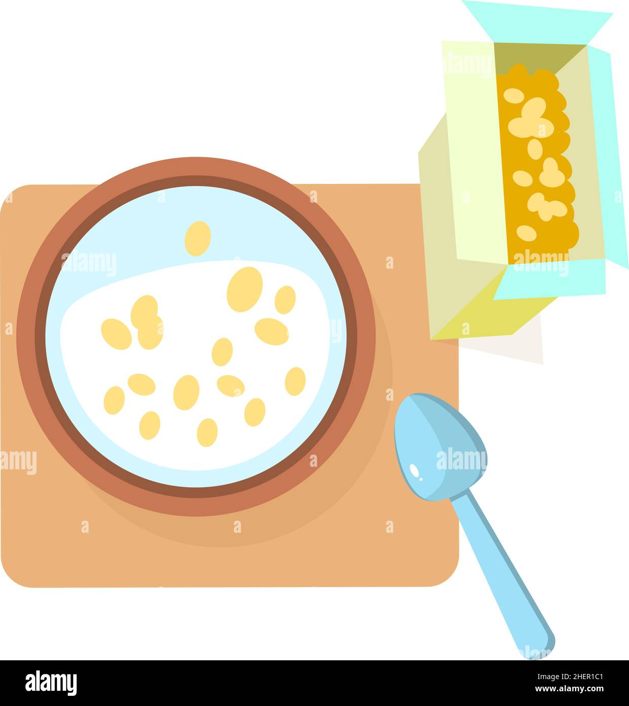 Breakfast cereal box cartoon hi-res stock photography and images - Alamy