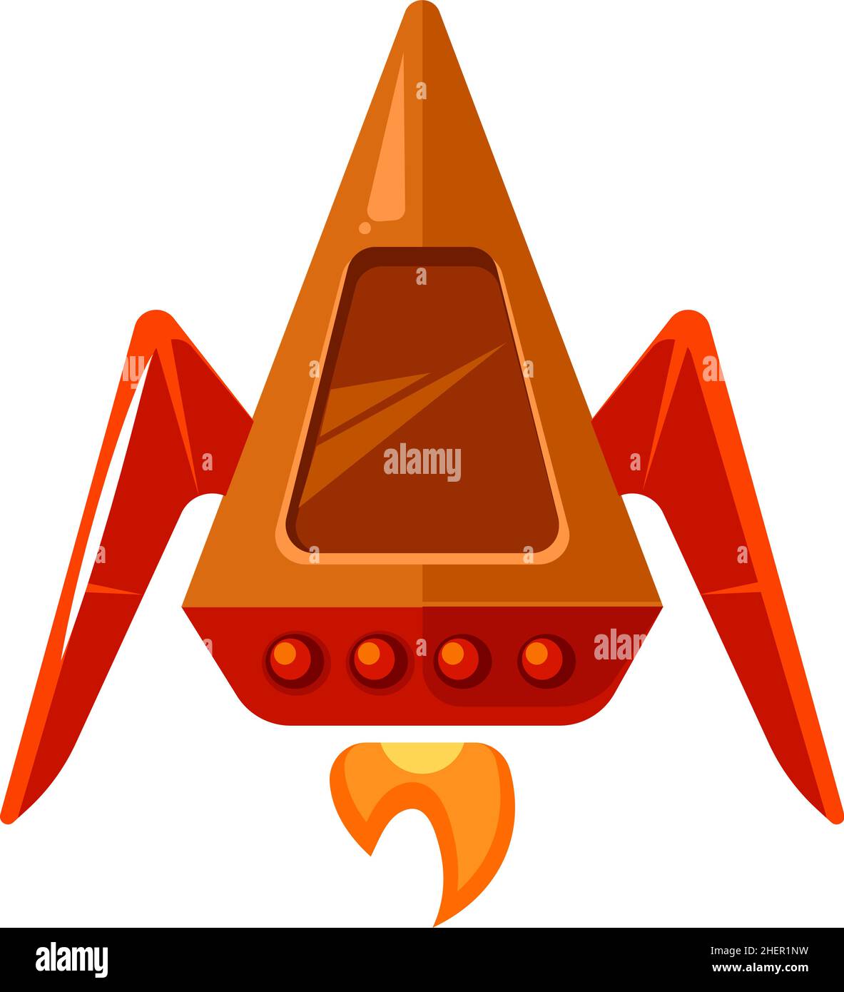 Rocket launch icon. Powerful space shuttle in cartoon style Stock ...