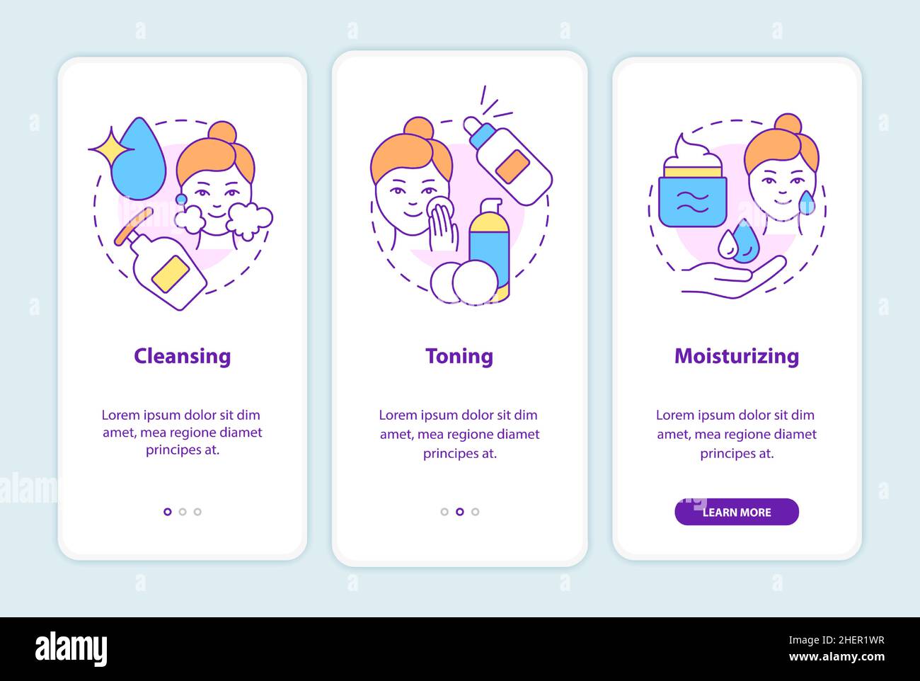 Skincare routine guide hi-res stock photography and images - Alamy