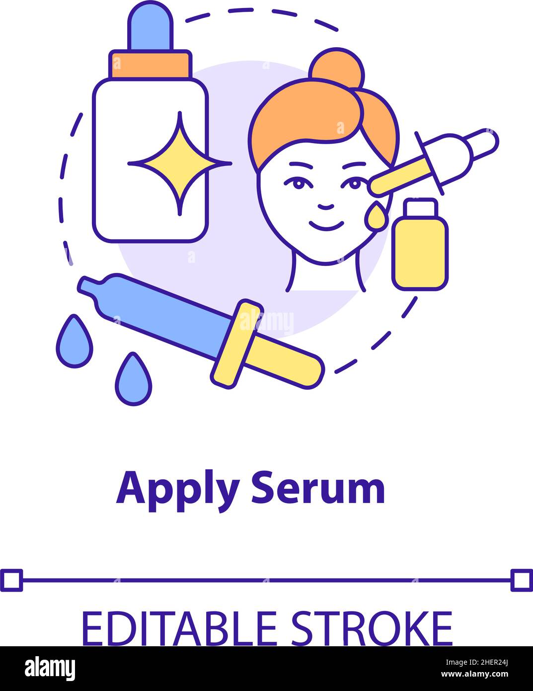 Apply serum concept icon Stock Vector Image & Art - Alamy