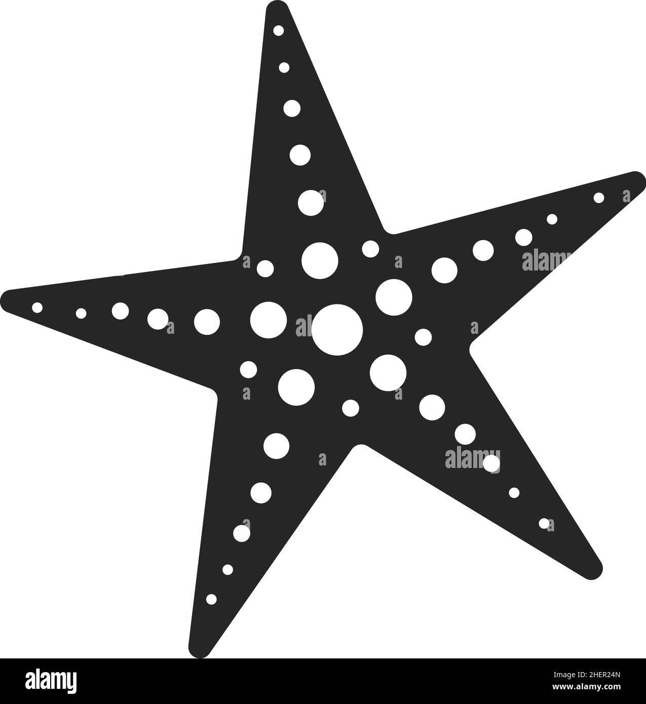 Starfish icon. Underwater sea animal. Exotic beach symbol Stock Vector ...