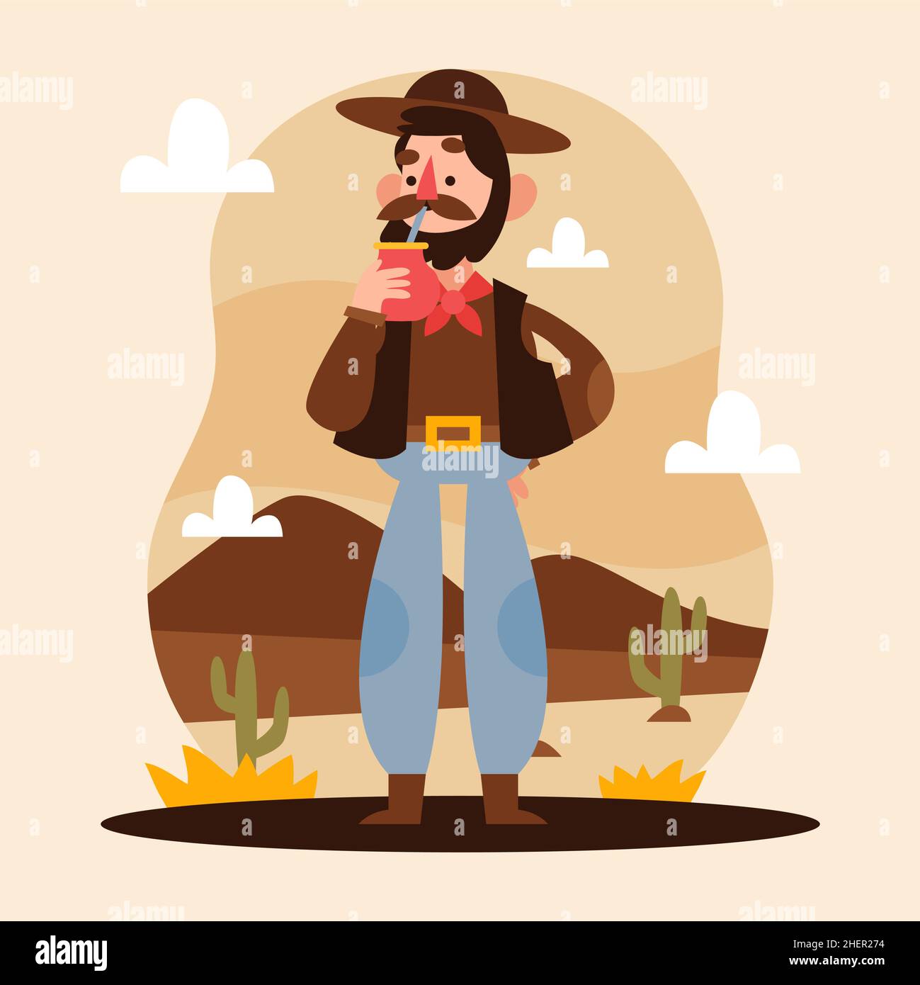 Young gaucho Stock Vector Images - Alamy
