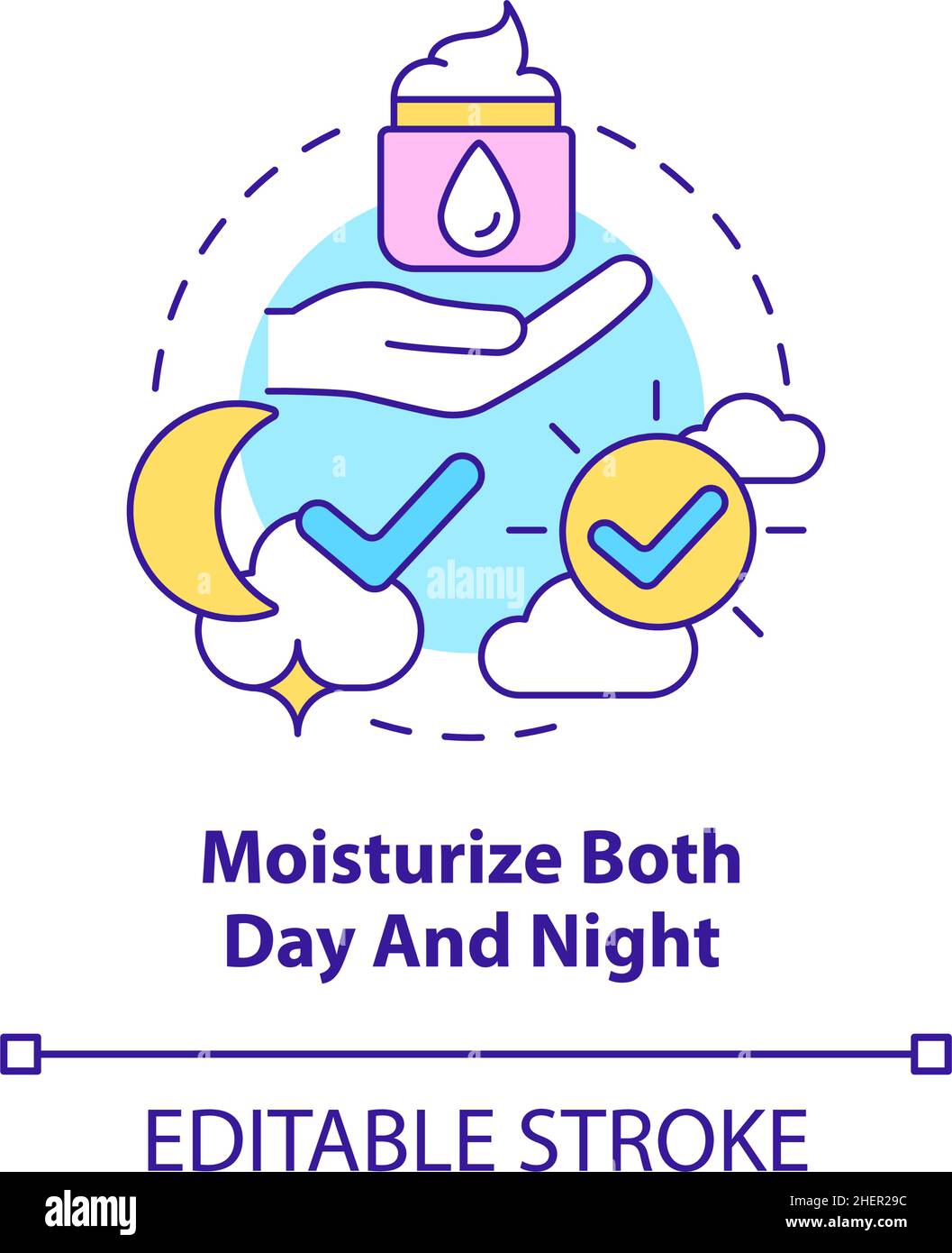 Moisturize procedure Stock Vector Images - Alamy