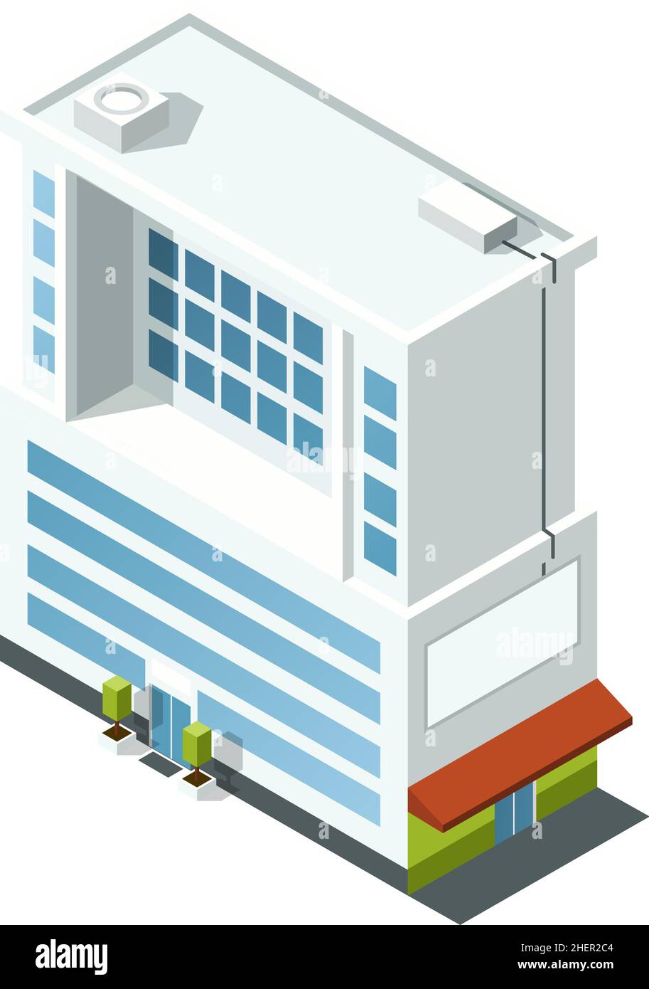 Business building glass offices Stock Vector Images - Alamy