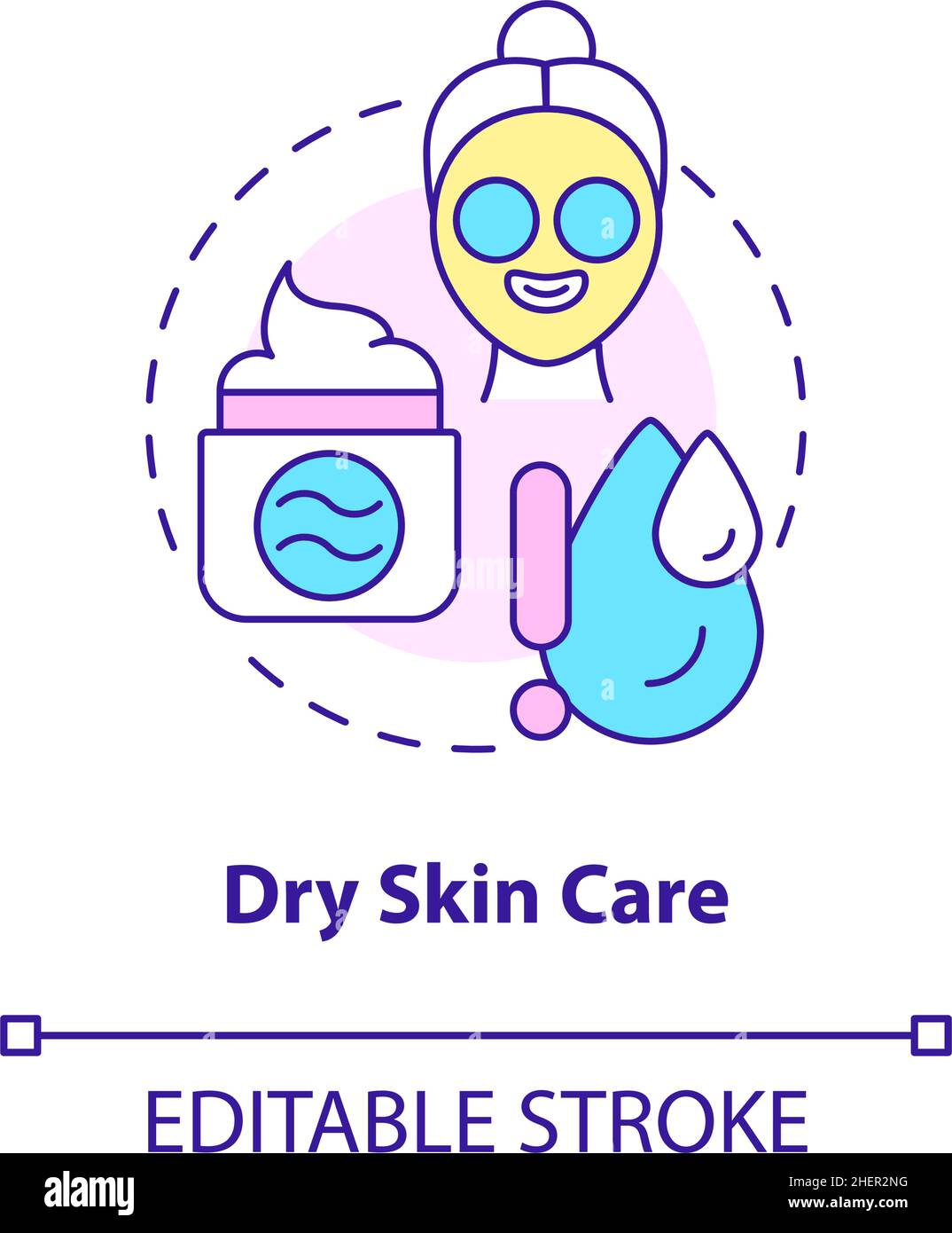 Infographic dry and sensitive skin hi-res stock photography and images ...