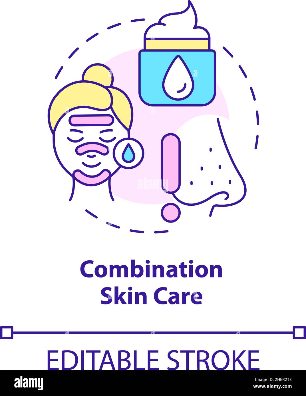 Combination skin icon hi-res stock photography and images - Alamy