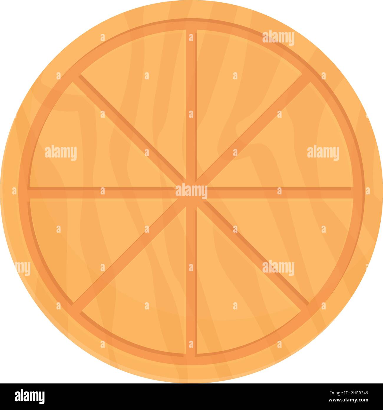 Pizza board icon cartoon vector. Wooden circle. Cooking plate Stock ...