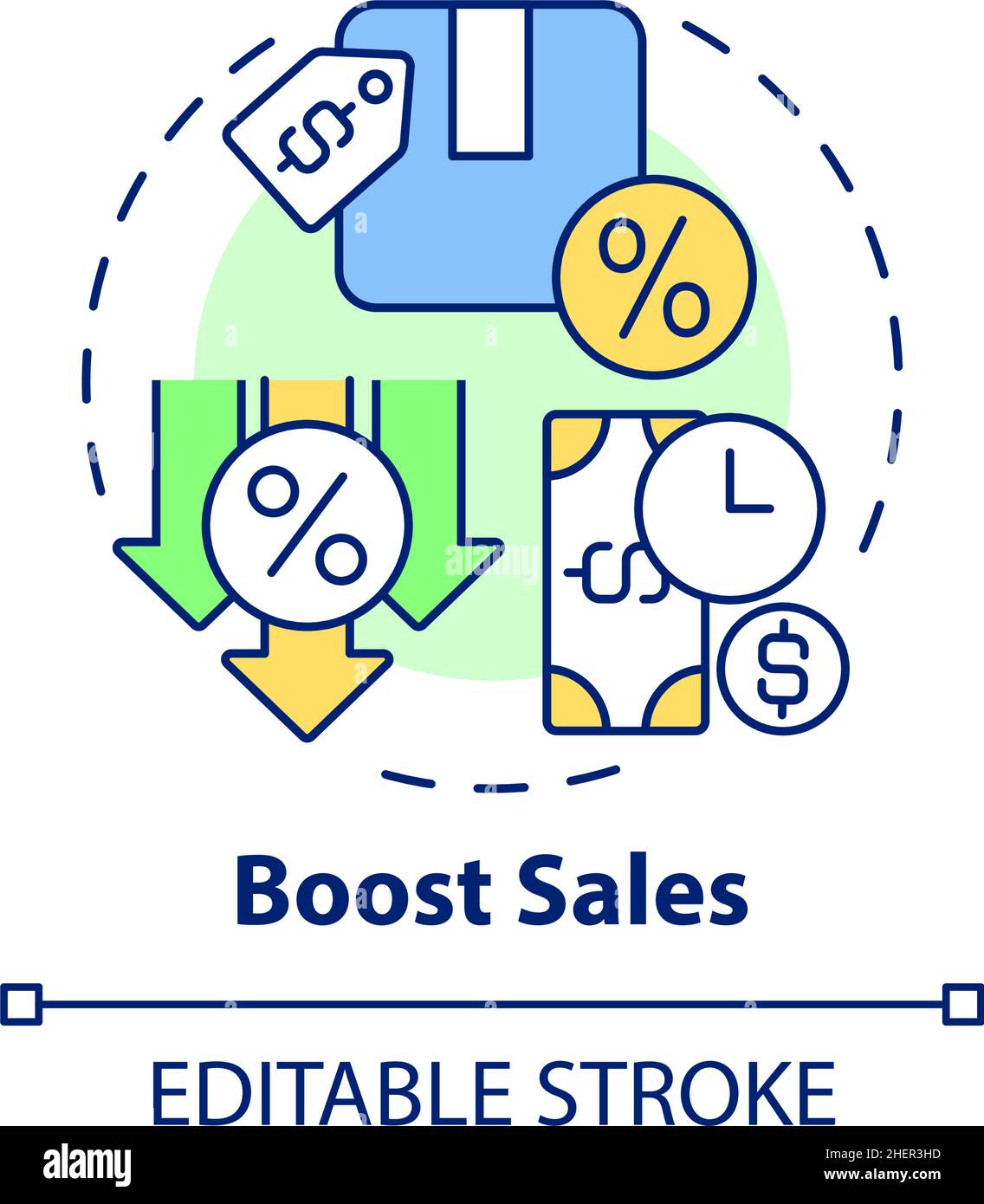 Sales boost Stock Vector Images - Alamy